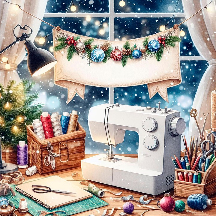 Download Ai Generated Sewing Christmas Royalty-Free Stock Illustration ...