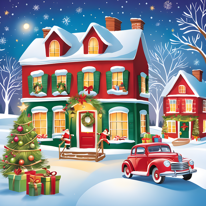 Download House, Snow, Xmas. Royalty-Free Stock Illustration Image - Pixabay