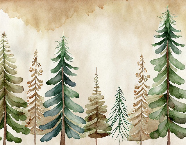 Download Ai Generated, Pine Trees, Christmas Trees. Royalty-Free Stock ...