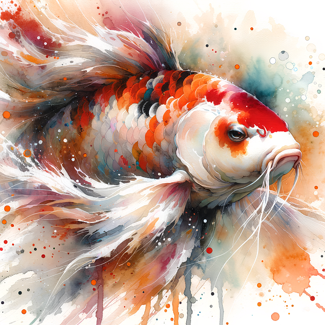 Download Carp, Watercolor, Colorfully. Royalty-Free Stock Illustration ...