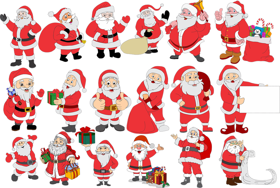 Download Santa Claus, Christmas, Gifts. Royalty-Free Vector Graphic ...