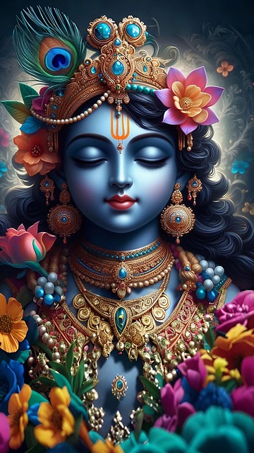 Download Ai Generated, Lord Krishna, Radha. Royalty-Free Stock ...