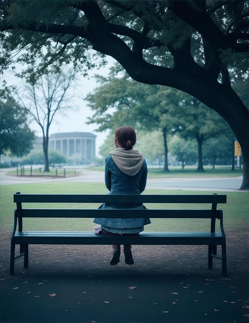 Download Woman, Alone, Bench. Royalty-Free Stock Illustration Image ...