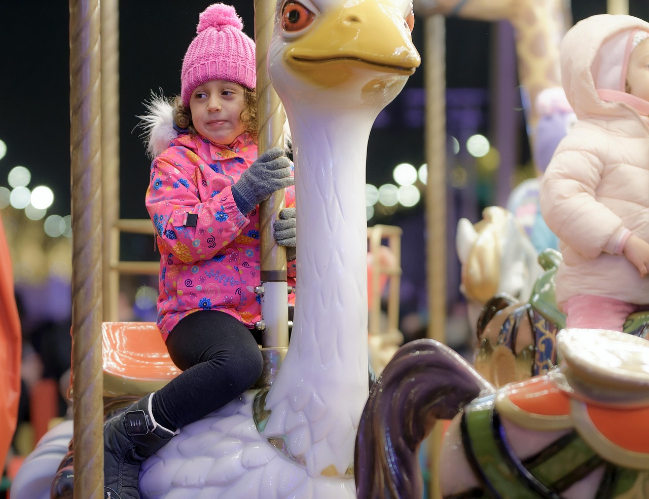 Little Girl Carousel Riding - Free photo on Pixabay - Pixabay