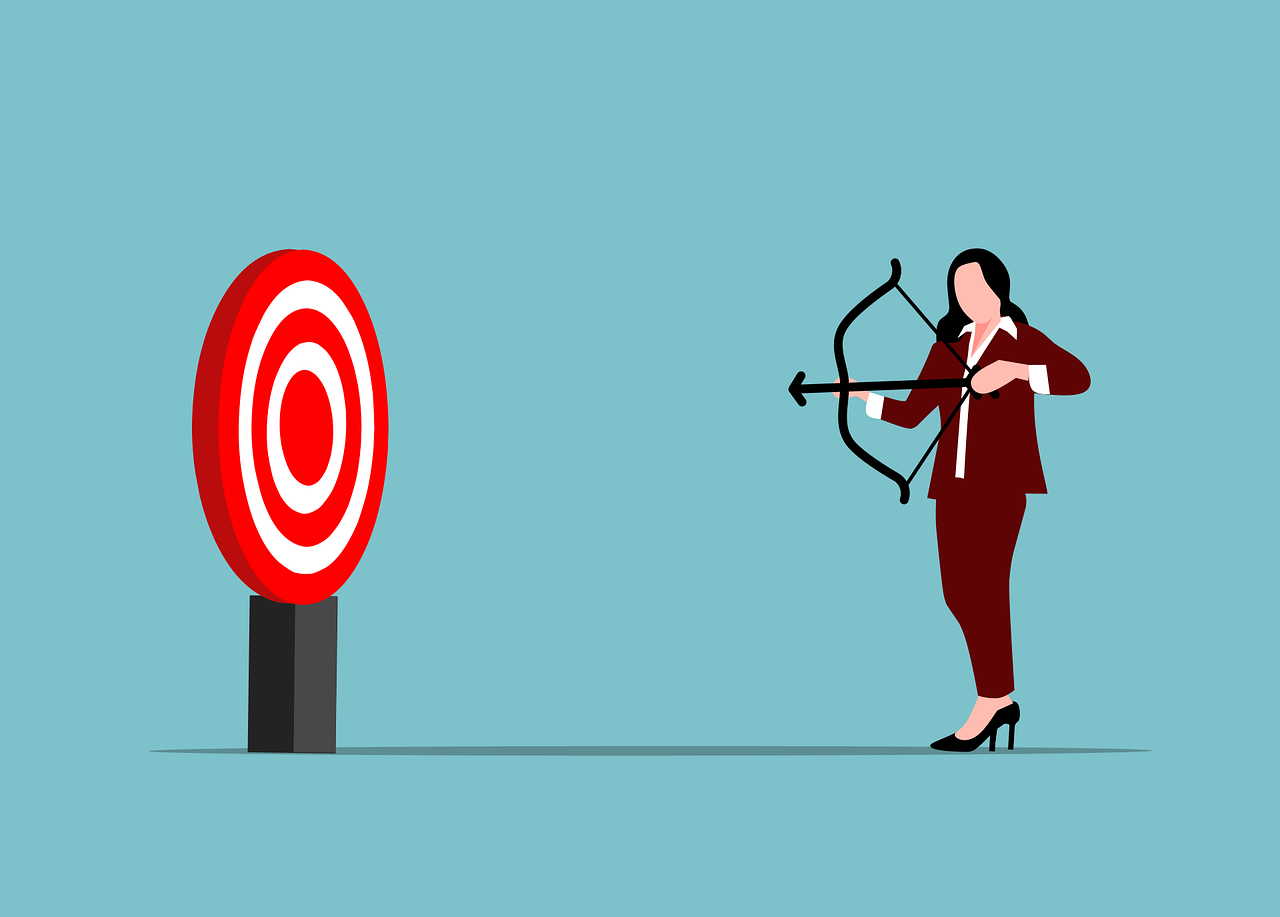 Download Business Woman, Target, Achievement. Royalty-Free Vector ...