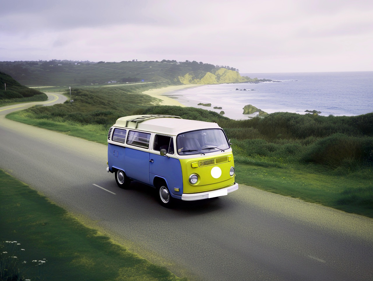 Volkswagen Kombi Jalan Terbuka - Gambar gratis di Pixabay - Pixabay