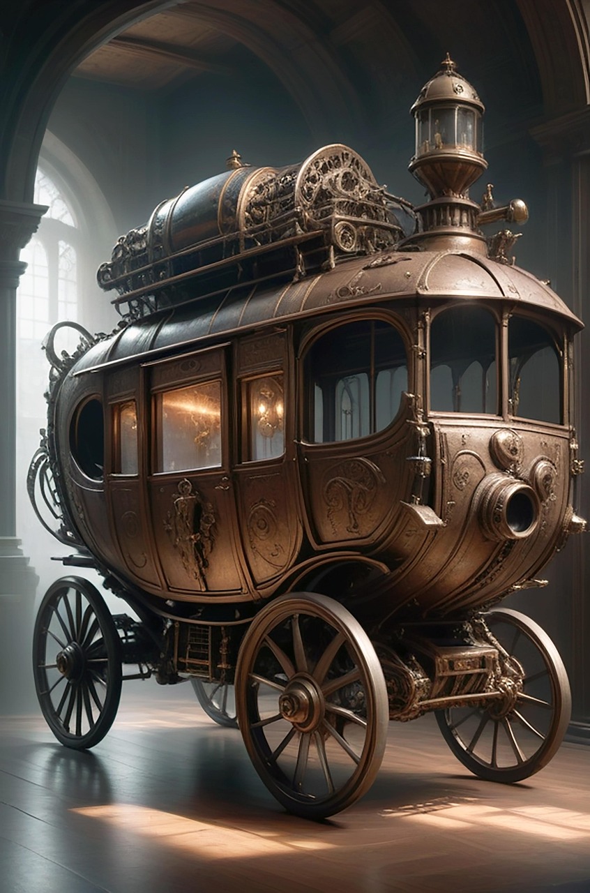 Download Ai Generated, Carriage, Steampunk. Royalty-Free Stock ...