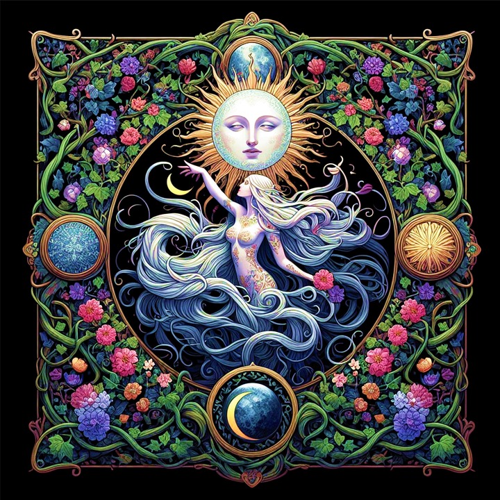 Goddess Maiden Sun Free Photo On Pixabay