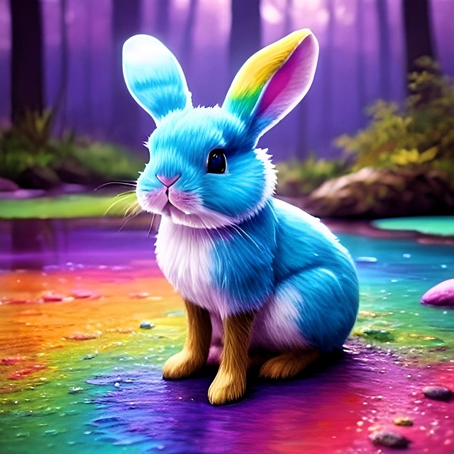 Ai Generated Blue Bunny - Free photo on Pixabay - Pixabay