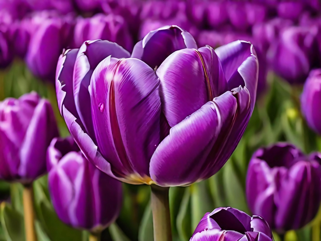 Tulipe Violette Simple