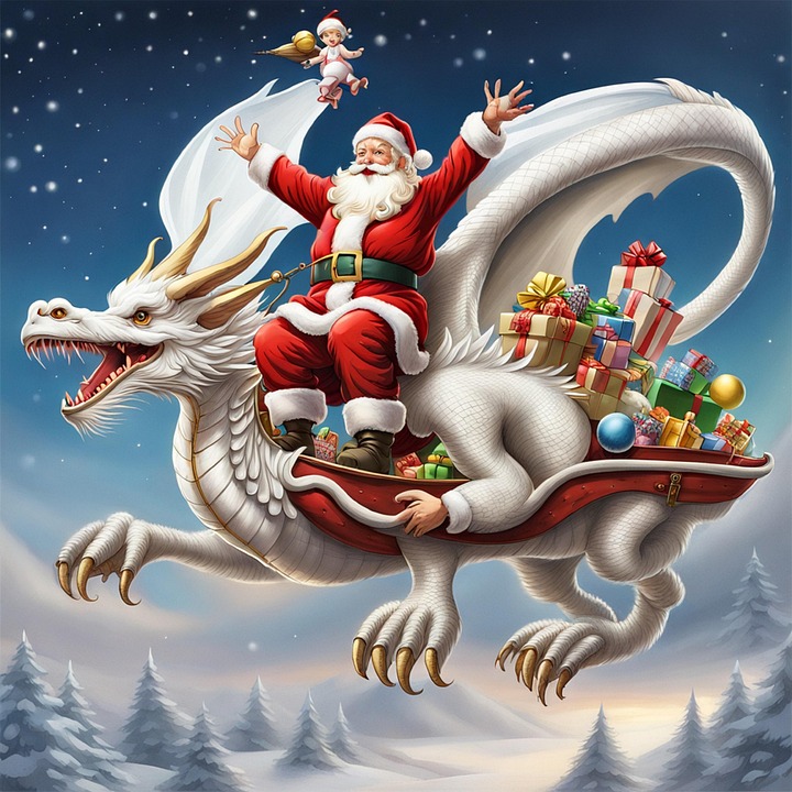Santa Claus Gifts Dragon Is - Free photo on Pixabay - Pixabay