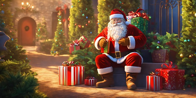 Download Santa, Christmas Tree, Christmas. Royalty-Free Stock ...