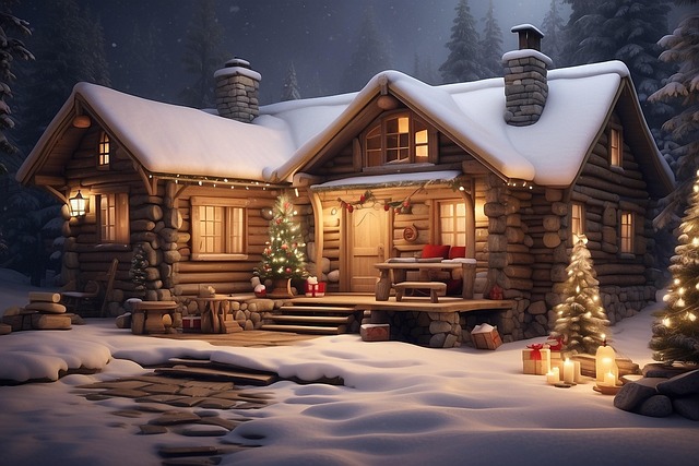 Nyaman Pondok Hari Natal Pohon - Gambar gratis di Pixabay - Pixabay