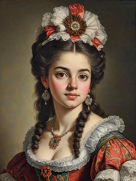 Download Spanish Woman, Victorian Era, Vintage. Royalty-Free Stock ...