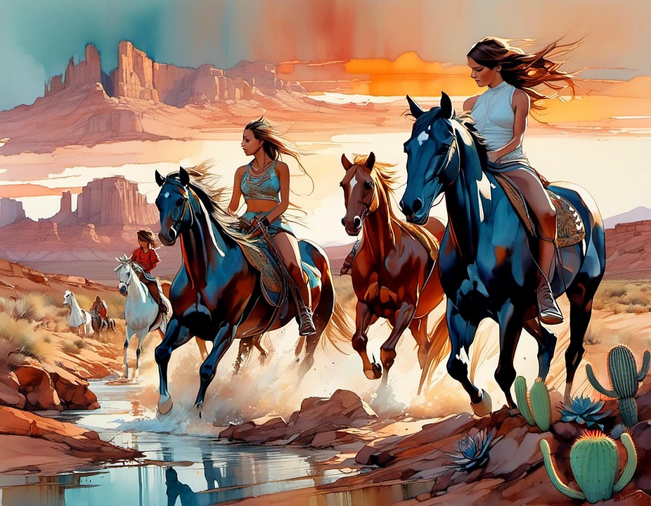 Download Horses Running Desert Royalty-Free Stock Illustration Image ...