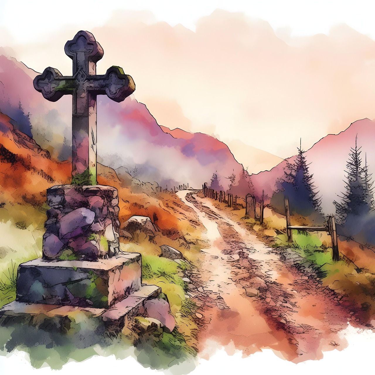 Download Ai Generated, Religion, Cross. Royalty-Free Stock Illustration ...