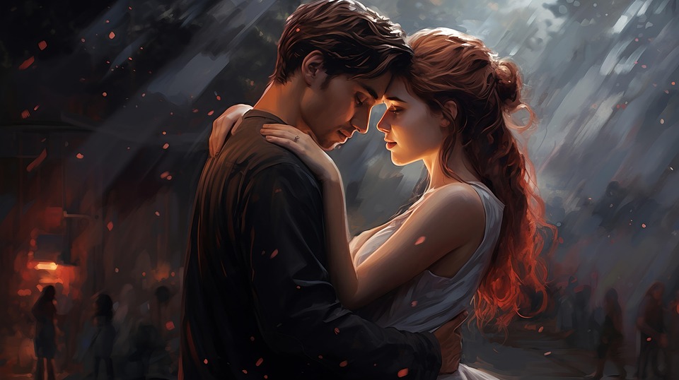 Download Ai Generated, Couple, Lovers. Royalty-Free Stock Illustration ...