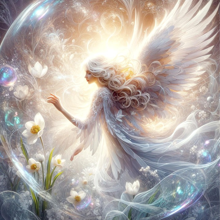 Download Ai Generated Angel Flowers Royalty Free Stock Illustration 3185