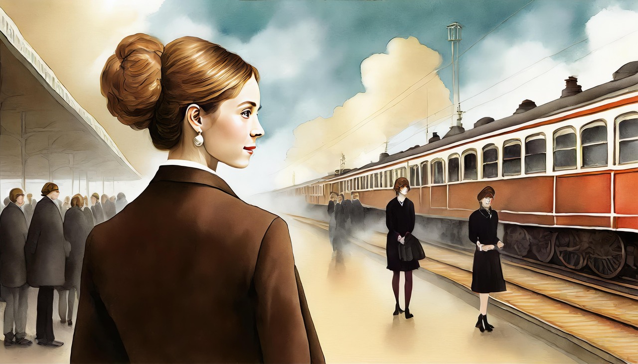 Download Ai Generated Train Platform Woman Royalty-Free Stock ...