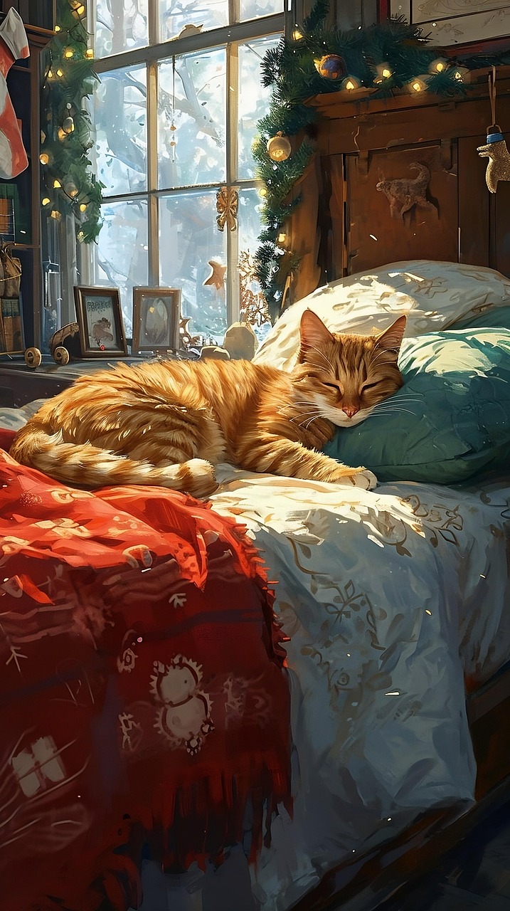 Download Ai Generated, Christmas, Kitten. Royalty-Free Stock Illustration Image - Pixabay