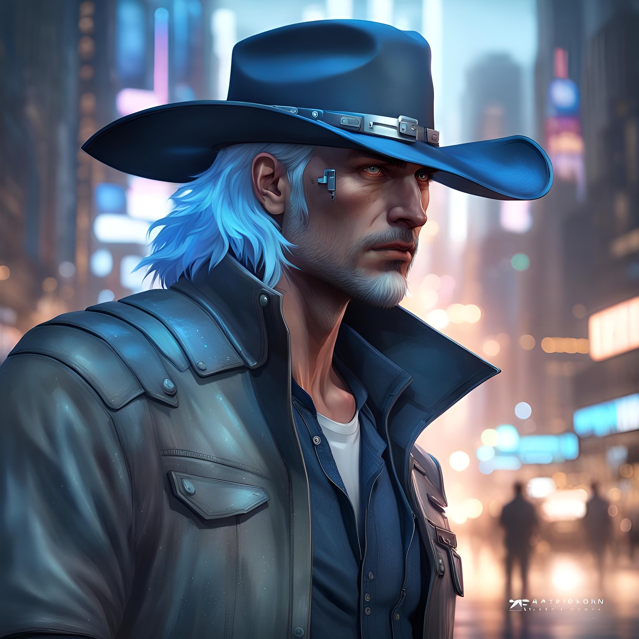 Download Cowboy Cyberpunk Comic Book Royalty-Free Stock Illustration ...