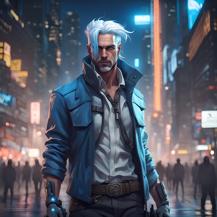 Cowboy Cyberpunk Sarjakuvakirja - Ilmainen kuva Pixabayssa