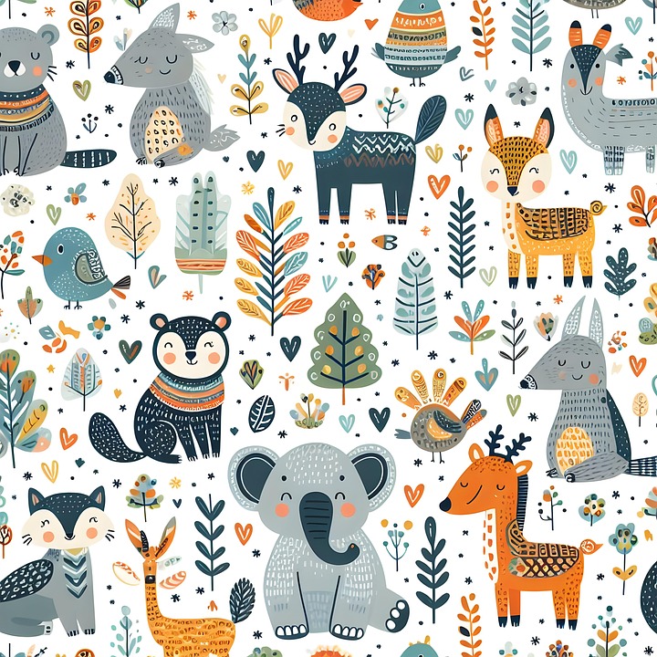 Download Ai Generated, Animals, Pattern. Royalty-Free Stock ...