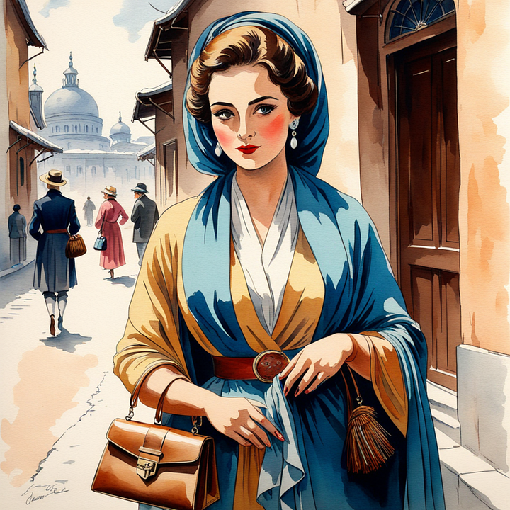 Download Ai Generated Woman Vintage Royalty Free Stock Illustration Image Pixabay