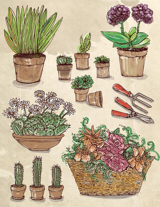 Download Flowers Gardening Tools Royalty-Free Stock Illustration Image ...