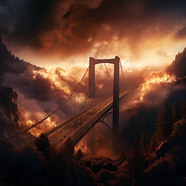 Download Ai Generated, Bridge, Smoke. Royalty-Free Stock Illustration ...