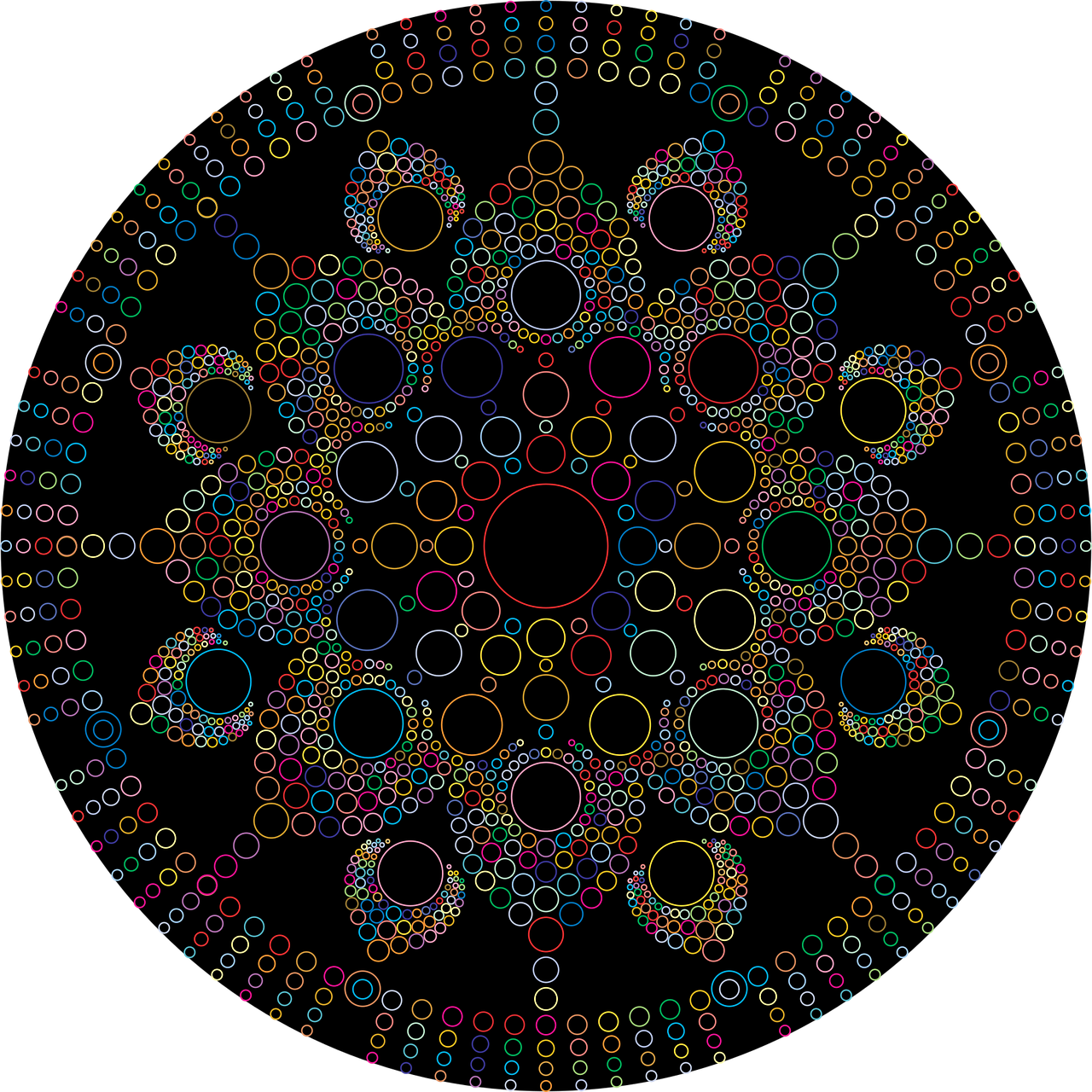 Download Mandala, Circles, Dots. Royalty-Free Vector Graphic - Pixabay