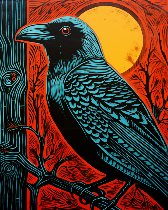 Download Ai Generated, Raven, Bird. Royalty-Free Stock Illustration ...