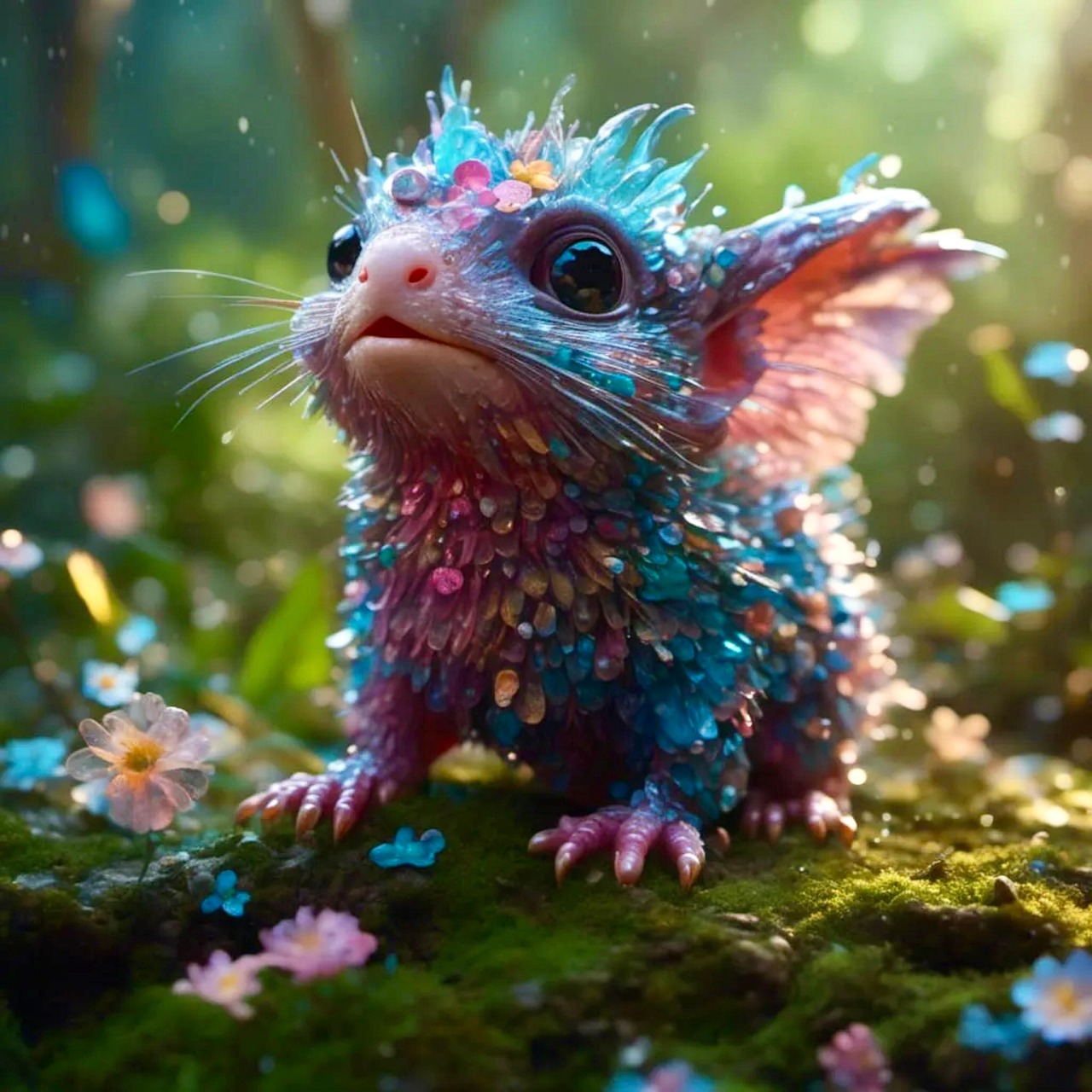 Download Ai Generated, Creature, Flowers. Royalty-Free Stock ...