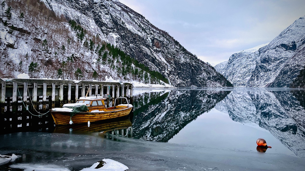 Boat Winter Fjord - Free photo on Pixabay - Pixabay