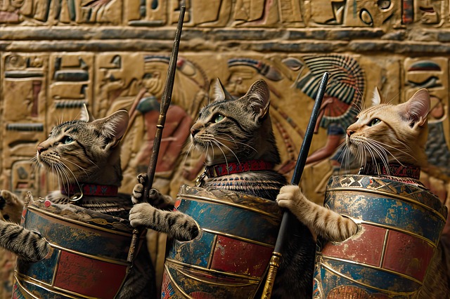 Download Egypt, Cat, Soldiers. Royalty-Free Stock Illustration Image ...