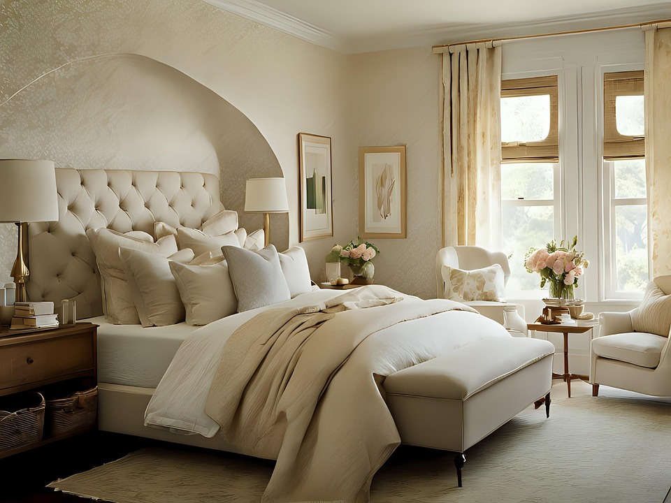 Download Ai Generated Bedroom Interior Design Royalty Free Stock