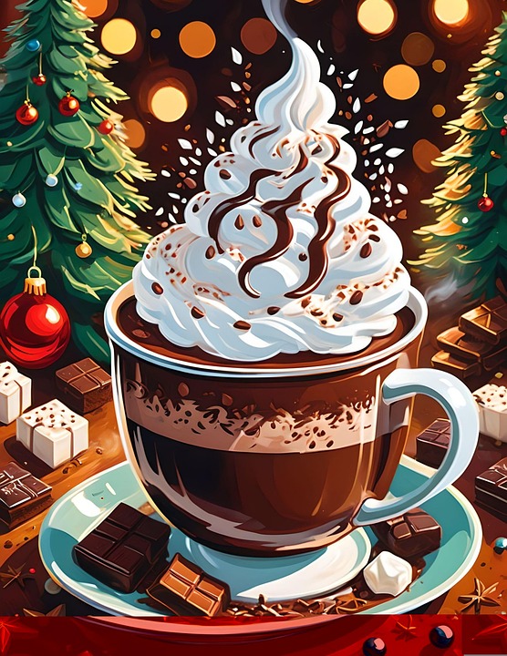Download Hot Chocolate, Hot Cocoa, Whipped Cream. Royalty-Free Stock ...