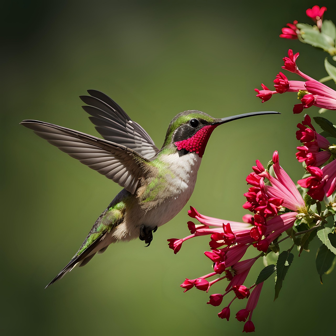 Hummingbirds Address Labels Free Pretty Hummingbirds In Flight Bird ...