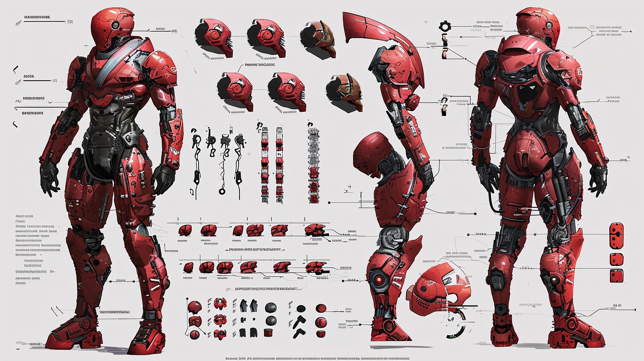 Download Ai Generated Robot Schematics Royalty-Free Stock Illustration ...