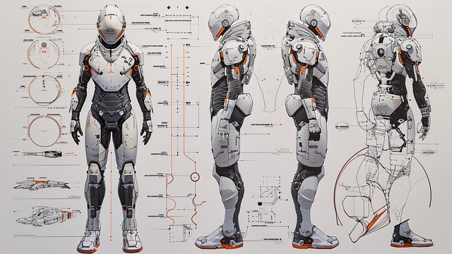 Download Ai Generated, Robot, Schematics. Royalty-Free Stock ...