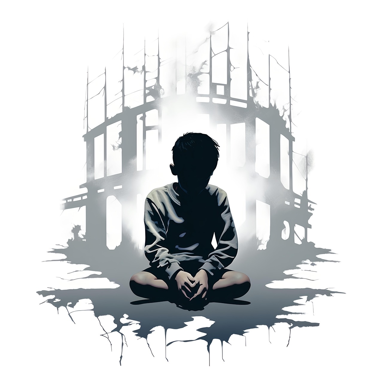 Download Ai Generated Kid Sad Royalty-Free Stock Illustration Image ...