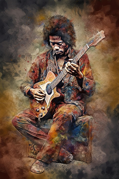 Download Jimmy Hendrix, Musician, Guitar. Royalty-Free Stock ...
