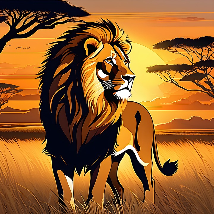 Download Lion, Nature, Animal. Royalty-Free Stock Illustration Image ...