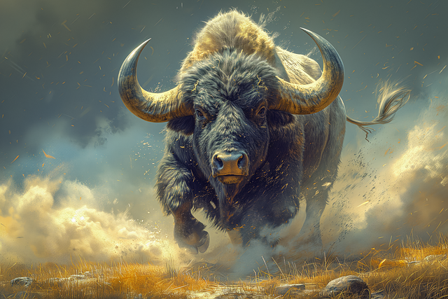 Download Buffalo, Nature, Wildlife. Royalty-Free Stock Illustration ...