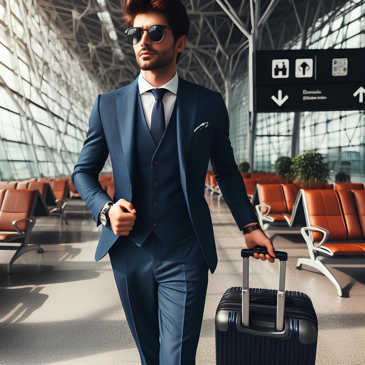 Download Man, Trip, Airport. Royalty-Free Stock Illustration Image ...