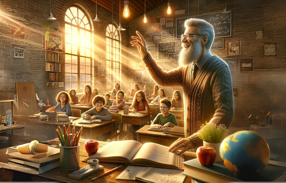 Download Ai Generated, Teacher, Class. Royalty-Free Stock Illustration ...