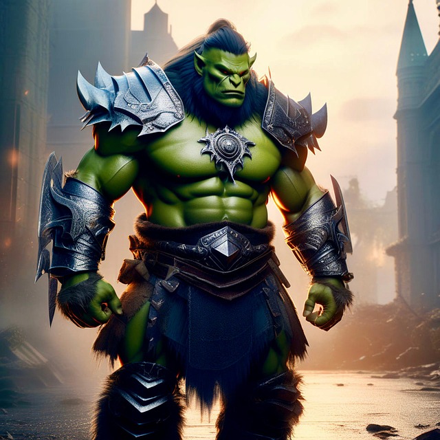 Download Ai Generated, Orc, Warrior. Royalty-Free Stock Illustration ...