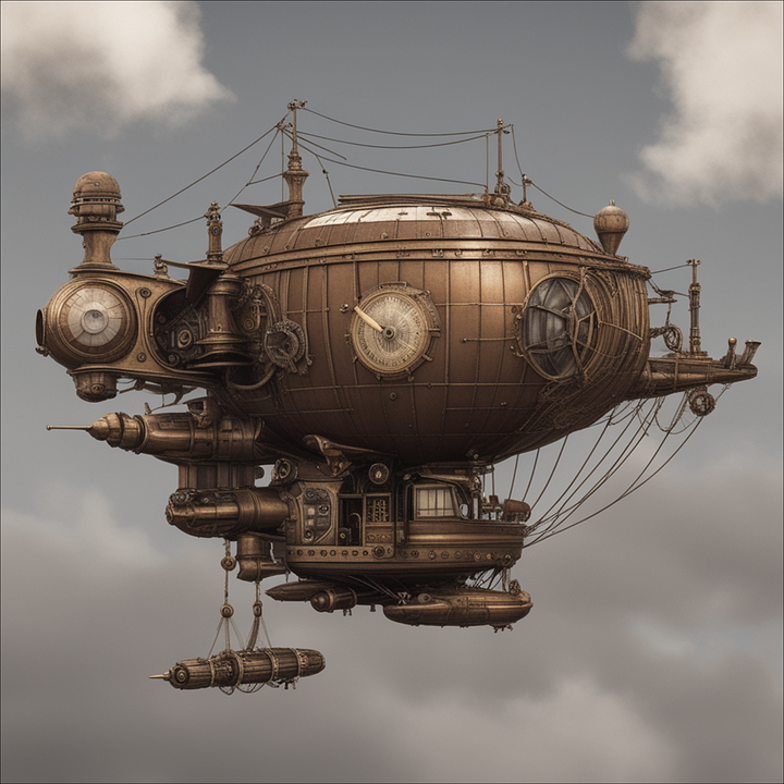 Dirigible Steampunk Zepelín - Imagen gratis en Pixabay