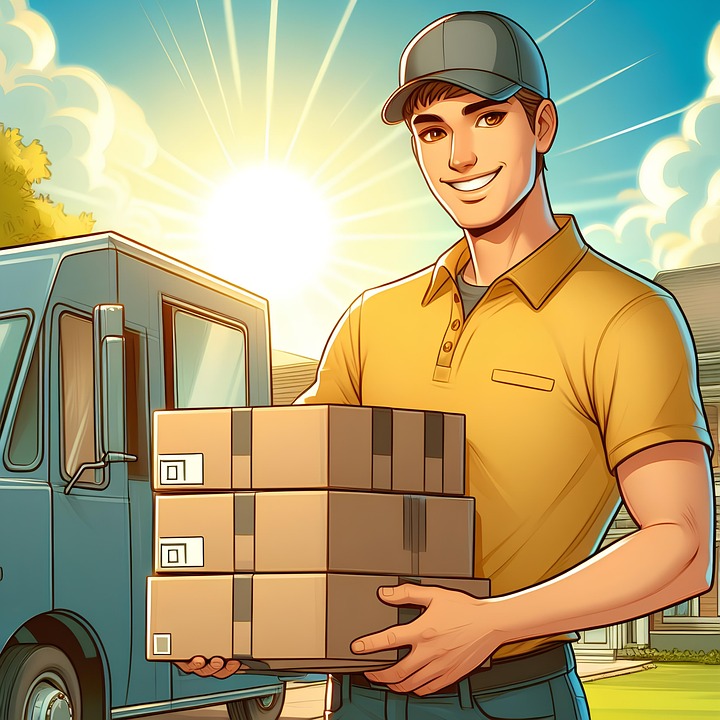 Download Ai Generated Man Delivery Royalty Free Stock Illustration