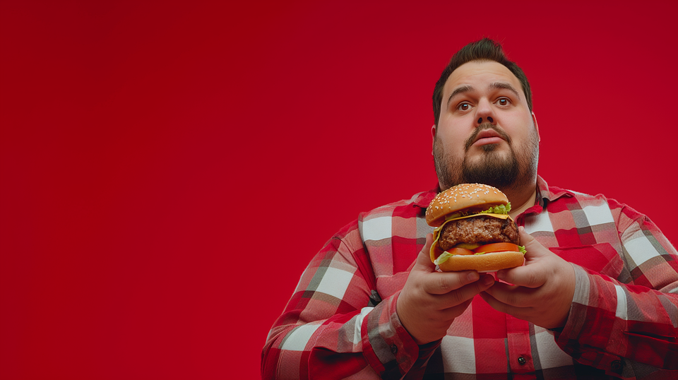 Download Ai Generated, Man, Burger. Royalty-Free Stock Illustration ...